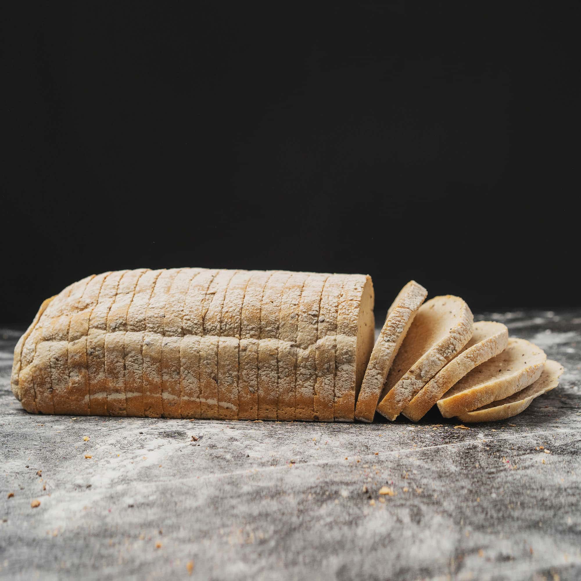 Grain Rectangle Tin Bread 850G 14mm For Cafes And Food Businesses