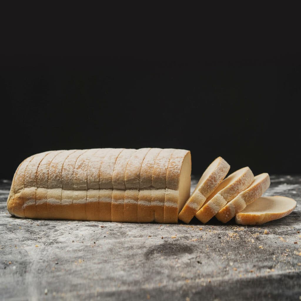 White Rectangle Tin Bread 850G 19mm For Cafes And Food Businesses