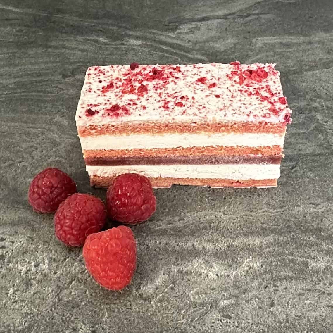 Raspberry Gateau Slice For Cafes And Food Service Businesses